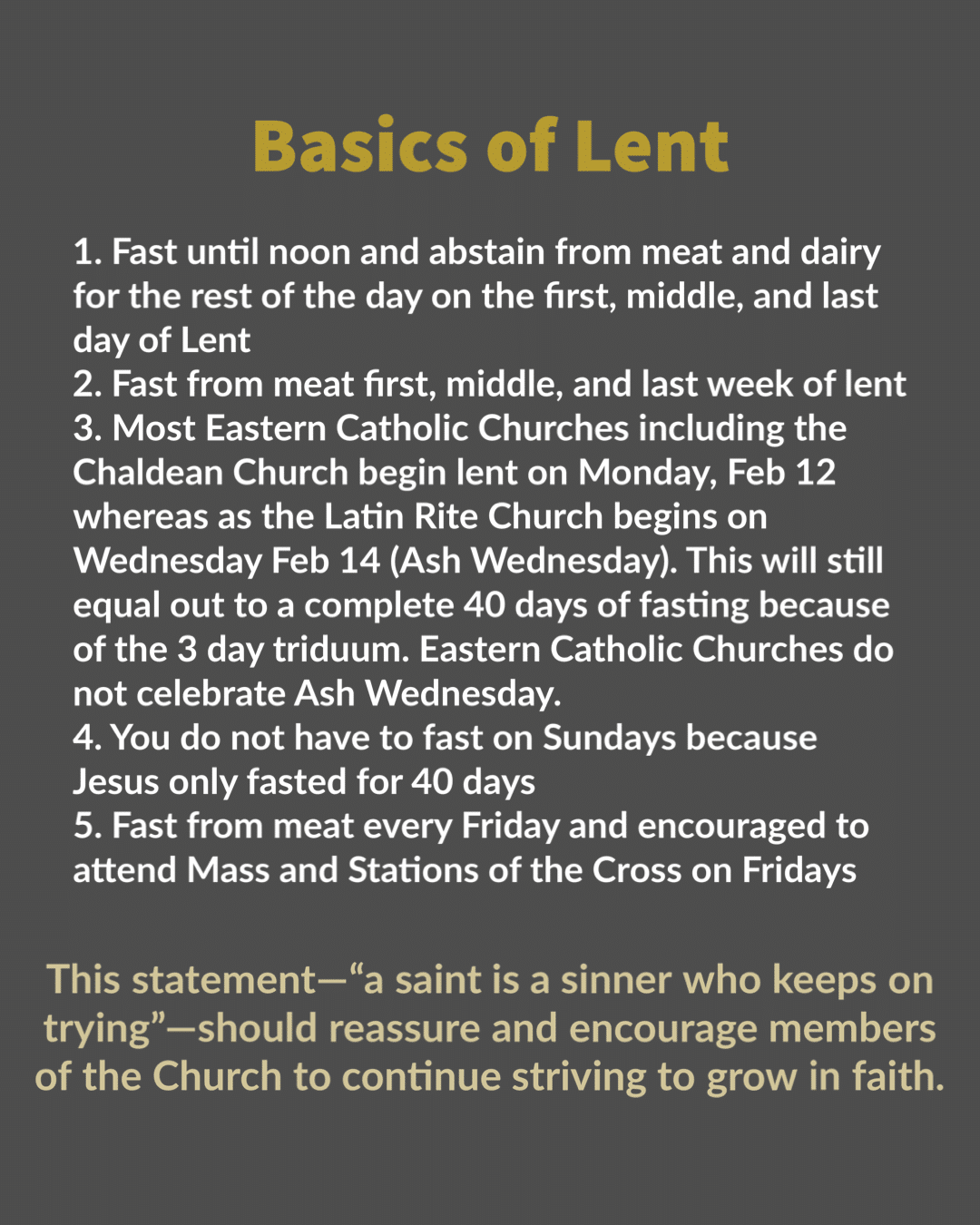 2024 Lent Schedules - Chaldean Diocese of St. Thomas the Apostle U.S.A