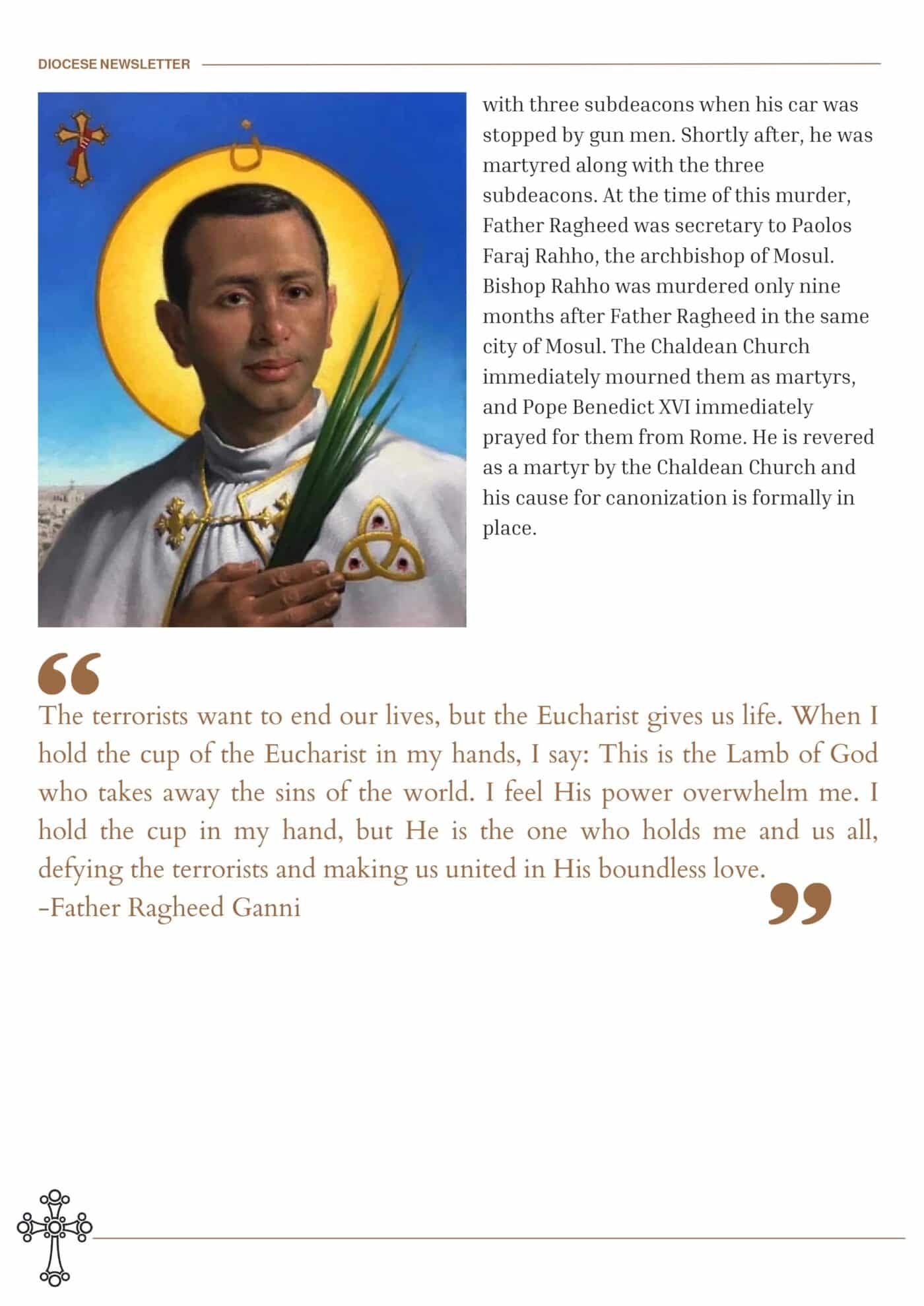 Remembering Chaldean Saints - Chaldean Diocese of St. Thomas the Apostle U.S.A